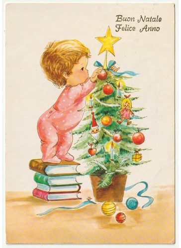 1983 Child Christmas Tree Decorations Vintage Christmas Greeting Card ...