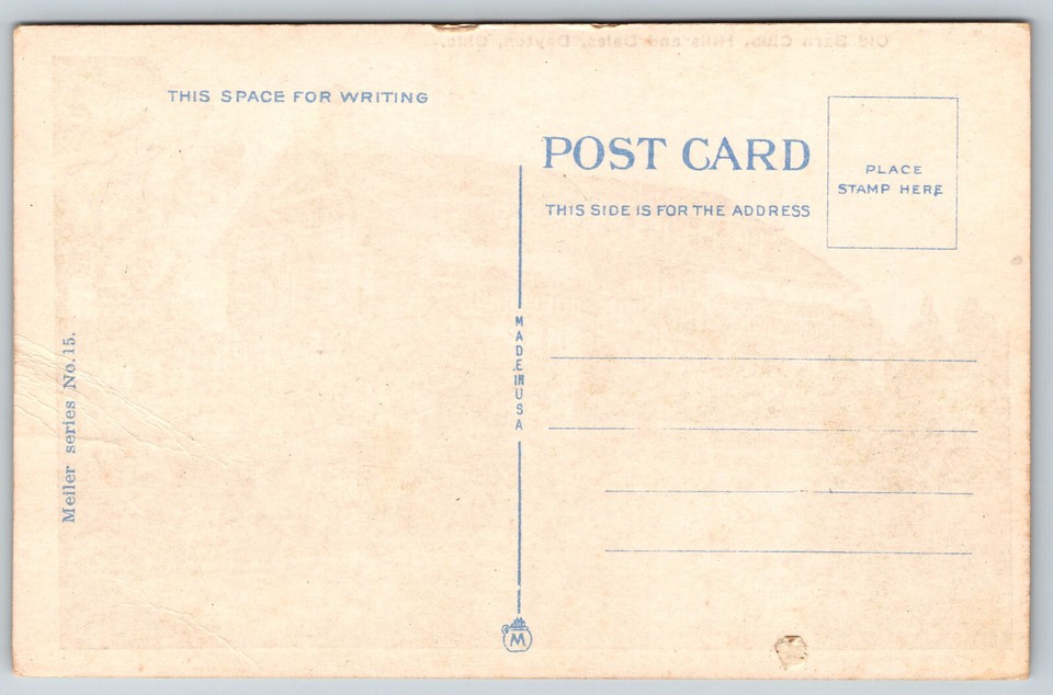 Postcard Old Barn Club Hills and Dales Dayton, OH F16 | eBay