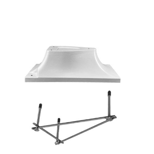 White 3 Bolt Base Stand with Jig for 6' Diving Board - Inground ...