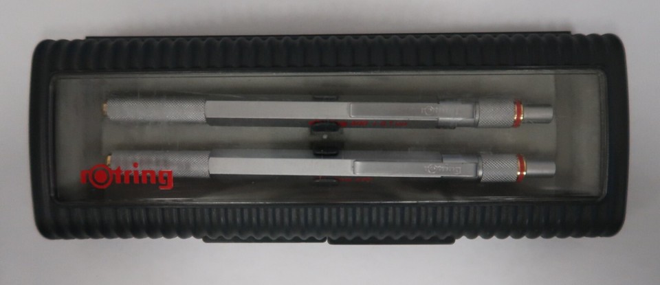 Vintage Rotring 600 Silver & Gold Ballpoint Pen & Pencil Set New Old ...