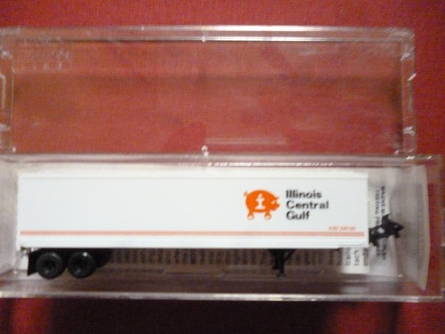 N SCALE MICRO TRAINS ILLINOIS CENTRAL GULF 40' VAN TRAILER ICGZ CAR ...