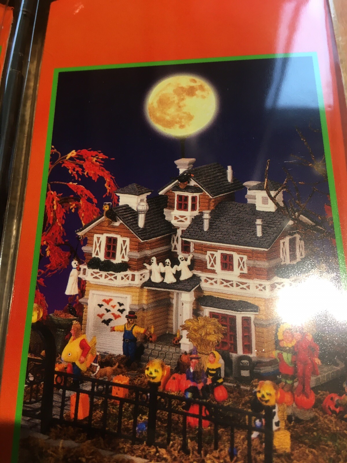 Lemax Lighted Full Moon-Holiday Village Or Spooky Town -TRAIN Accessory ...