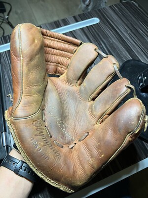 vintage 1950's Pro Maker Olympian G250-SP Carl Furillo Baseball Glove ...
