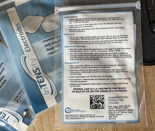 TENS 3000 Machine, Electrode Pads x 3, Instructions, Case, Wires ...