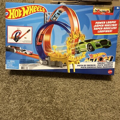Hot Wheels Action Energy Track Set Toy Playset 887961868180| eBay