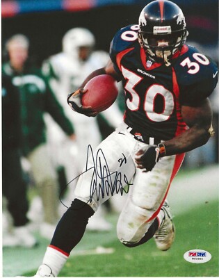Terrell Davis Denver Broncos Signed 8x10 Photo PSA | eBay