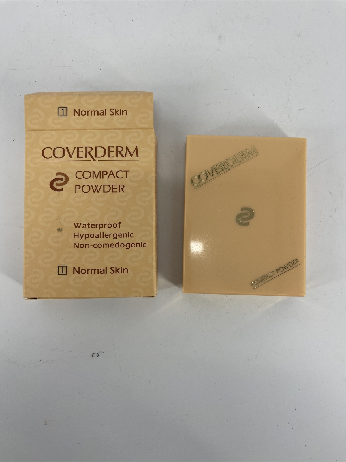 Coverderm Waterproof Hypoallergenic No 1 Compact Powder Normal Skin #1 ...