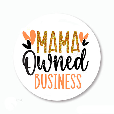 Mam Owned Business Labels Scrapbook Stickers Envelope Small Business ...