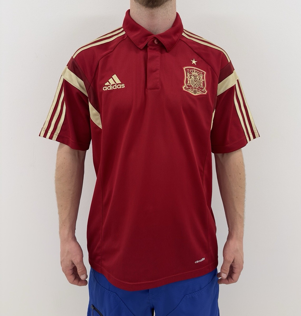 Spain Polo Shirt 2014 Spain 2014 15 Long Sleeve Adidas Training Shirt