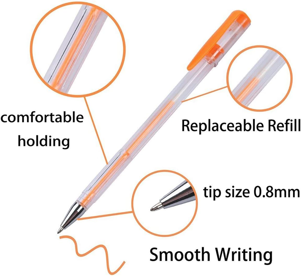 200 Pack Glitter Gel Pens Set Smart Color Art 100 Colors Gel Pens with ...