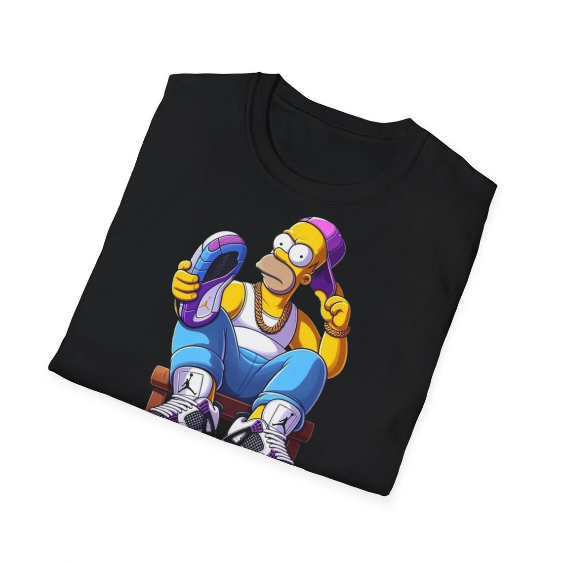 Exclusive Rapper Homer Simpson T-shirt, Unique Style for The Simpsons ...