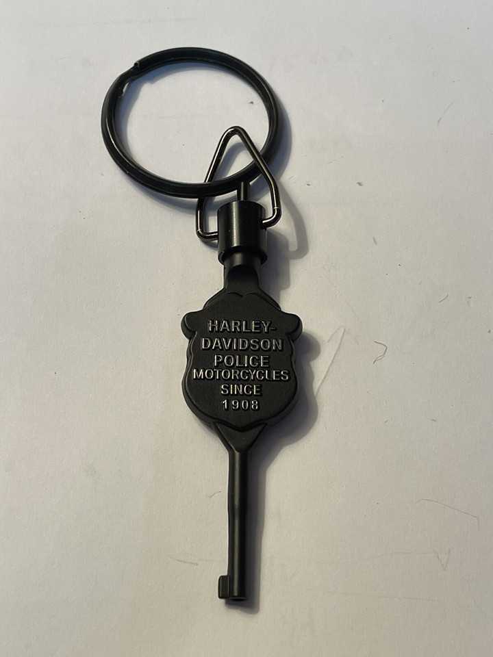 Harley Davidson Police Cuff Key Keychain Fob New Since 1908 Motorcycles ...