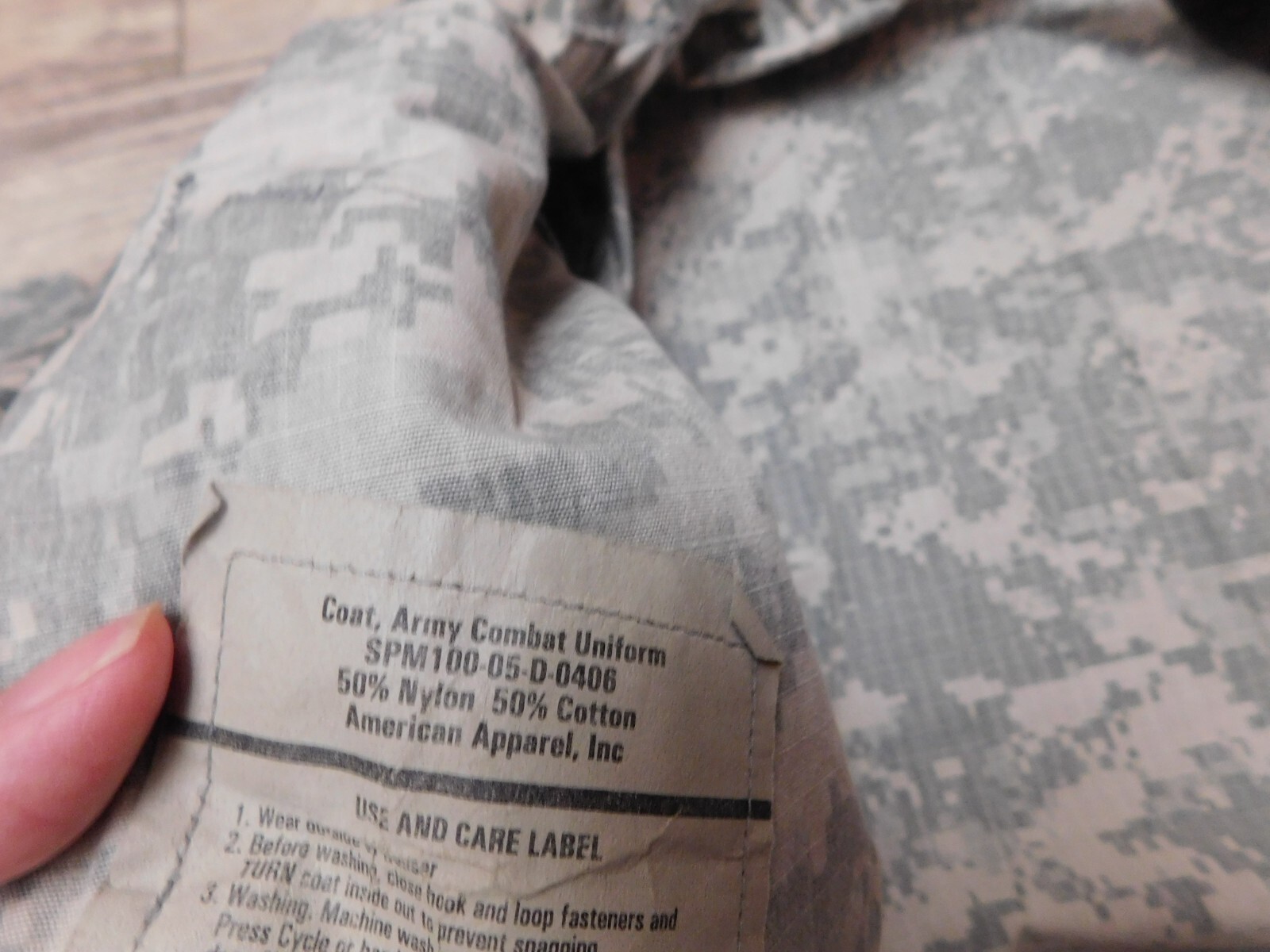 US MILITARY ARMY ACU TOP COAT SIZE MEDIUM-REGULAR | eBay