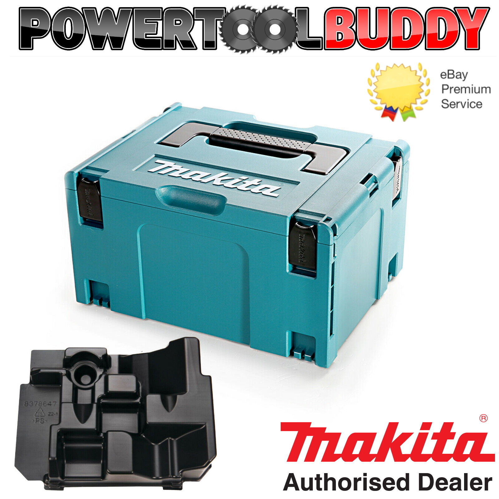 Makita 821551-8 Makpac Type 3 Case with Inlay for Combi Drill & Impact ...