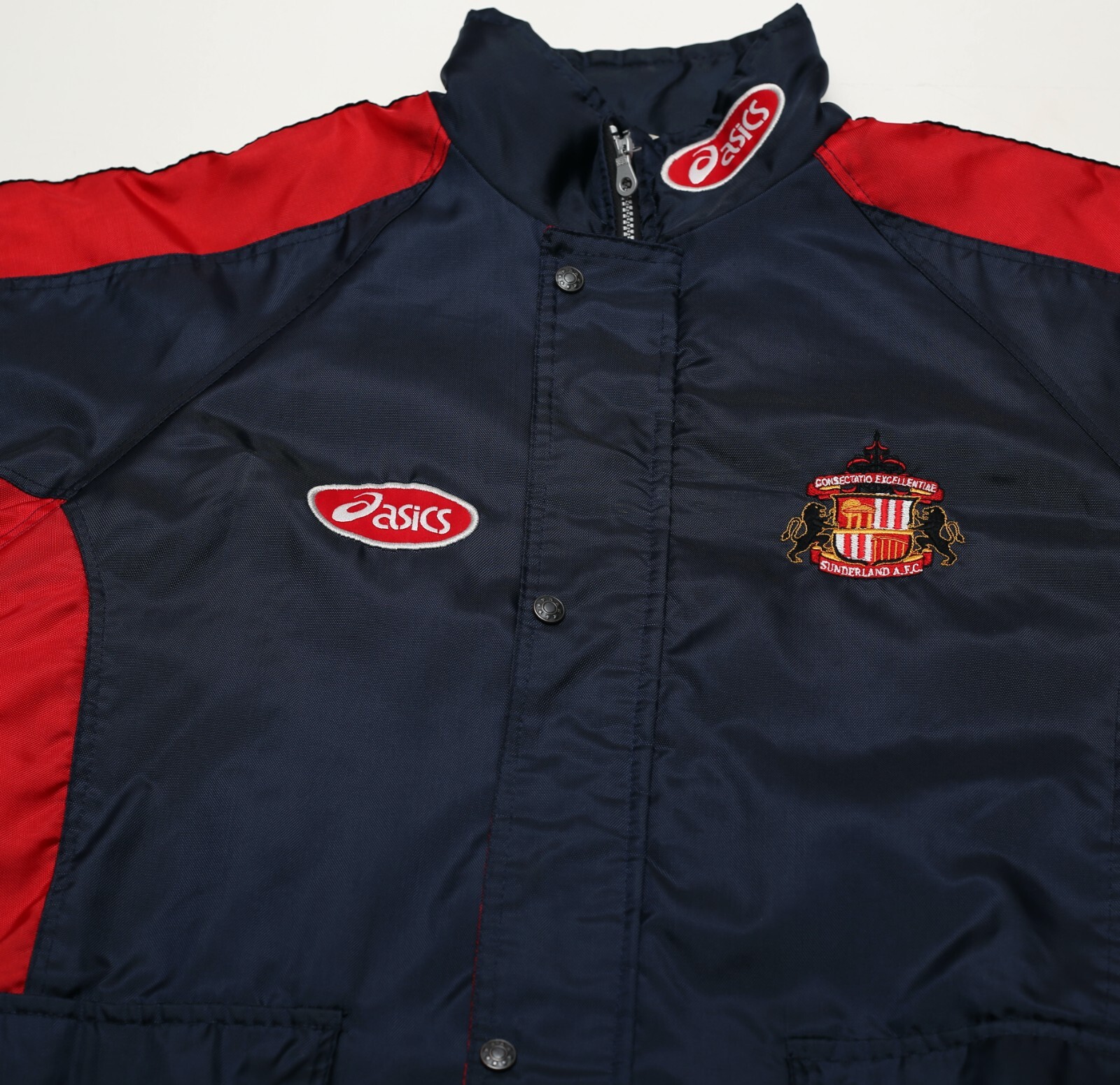 1997/98 SUNDERLAND Vintage Asics Padded Bench Jacket Coat (L) | eBay UK