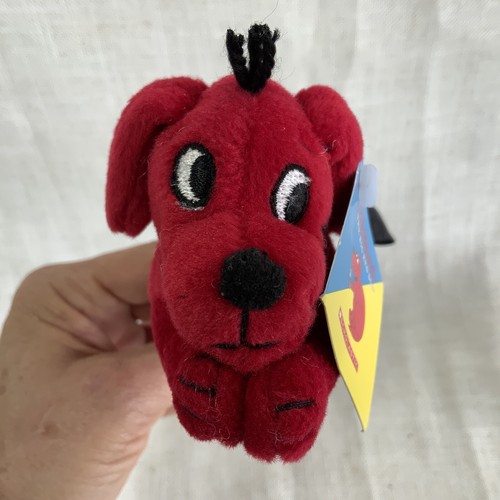 Clifford the Big Red Dog 5" Beanbag Plush Hugger Clip On Magnet ...