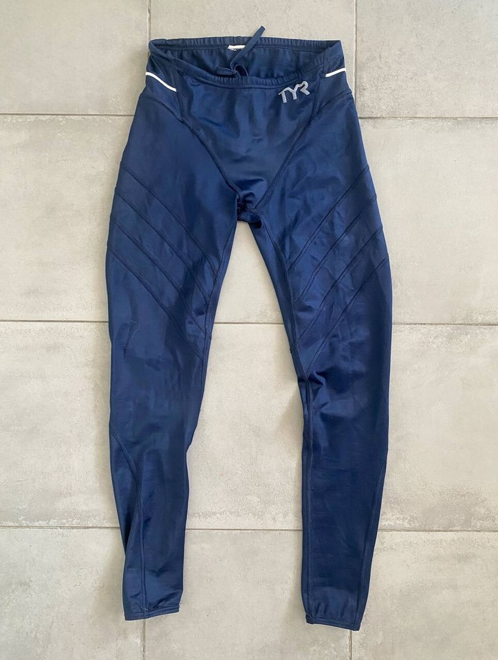 TYR mens swimmnig leggins. Spandex smooth swimming pants, Sz M | eBay
