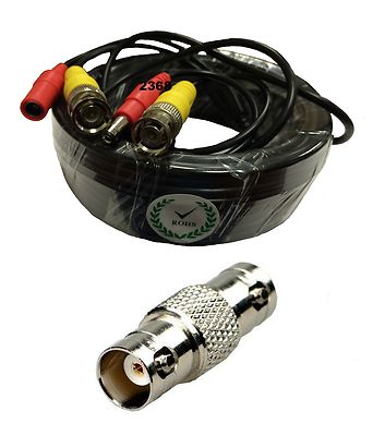 100 Feet Video and Power Cable for CCTV Security Cameras for Lorex ...