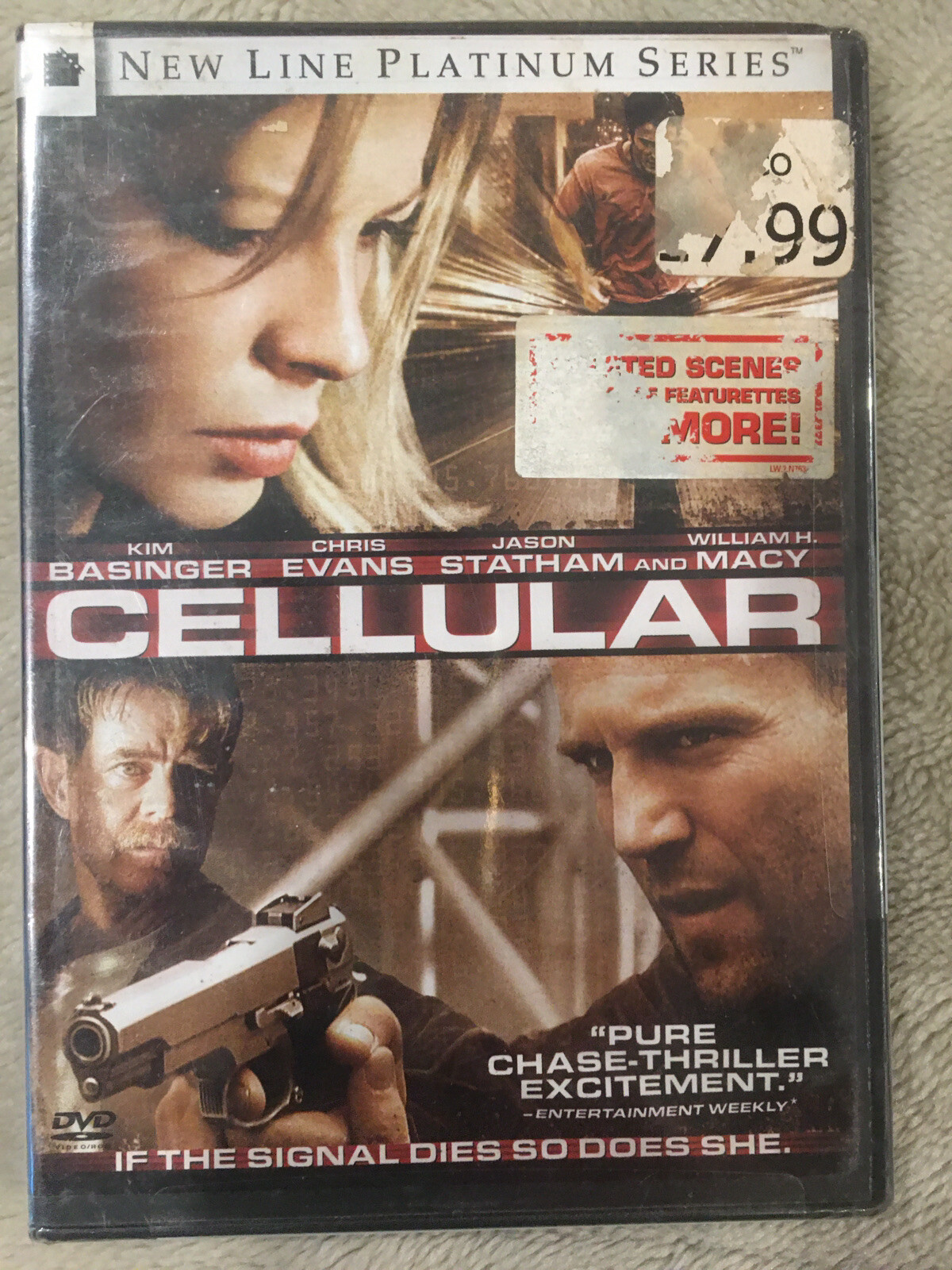 Cellular (DVD, 2004, Platinum Series) Kim Basinger, Chris Evans, Jason ...