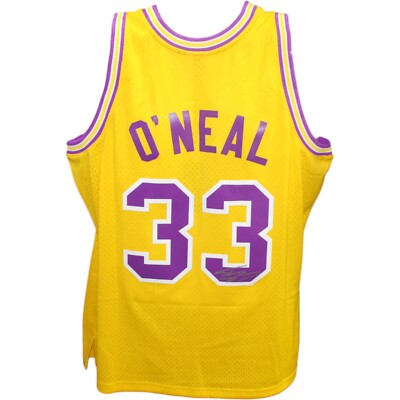 Shaquille O'neal Autographed/Signed LSU Tigers M&N Jersey Beckett 43091 ...
