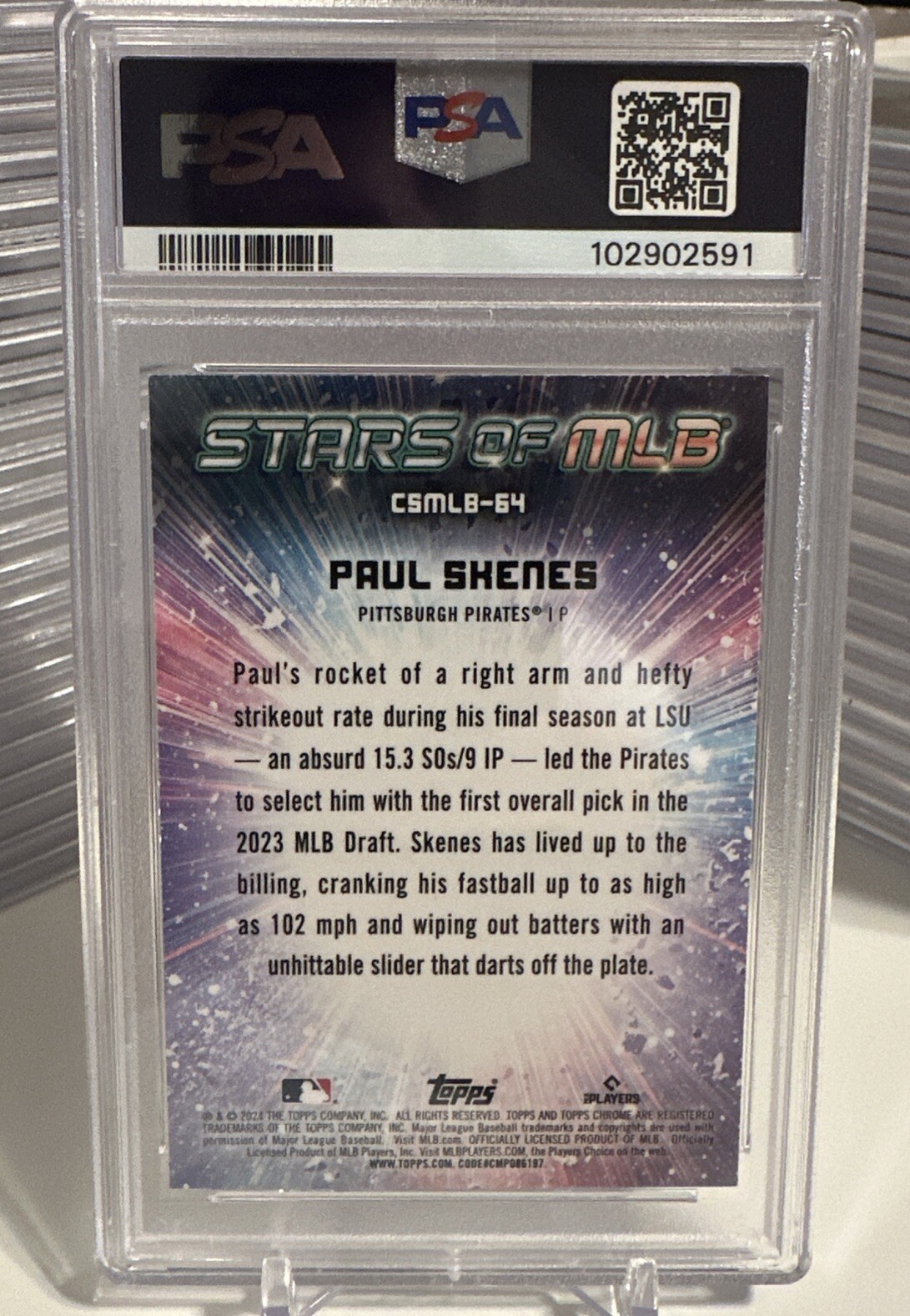 2024 Topps Update Series - Stars of MLB Chrome #CSMLB-64 Paul Skenes ...