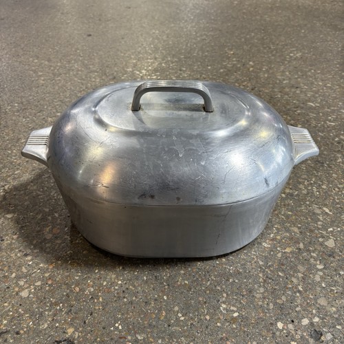 Vintage Magnalite GHC 8 Quart Classic Roaster Pot Dutch Oven Aluminum w ...