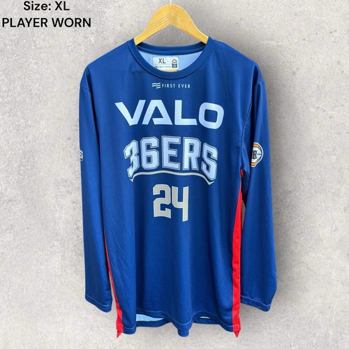 JACOB WILEY ADELAIDE 36ERS NBL PLAYER WORN LONG SLEEVE TRAINING SHIRT ...