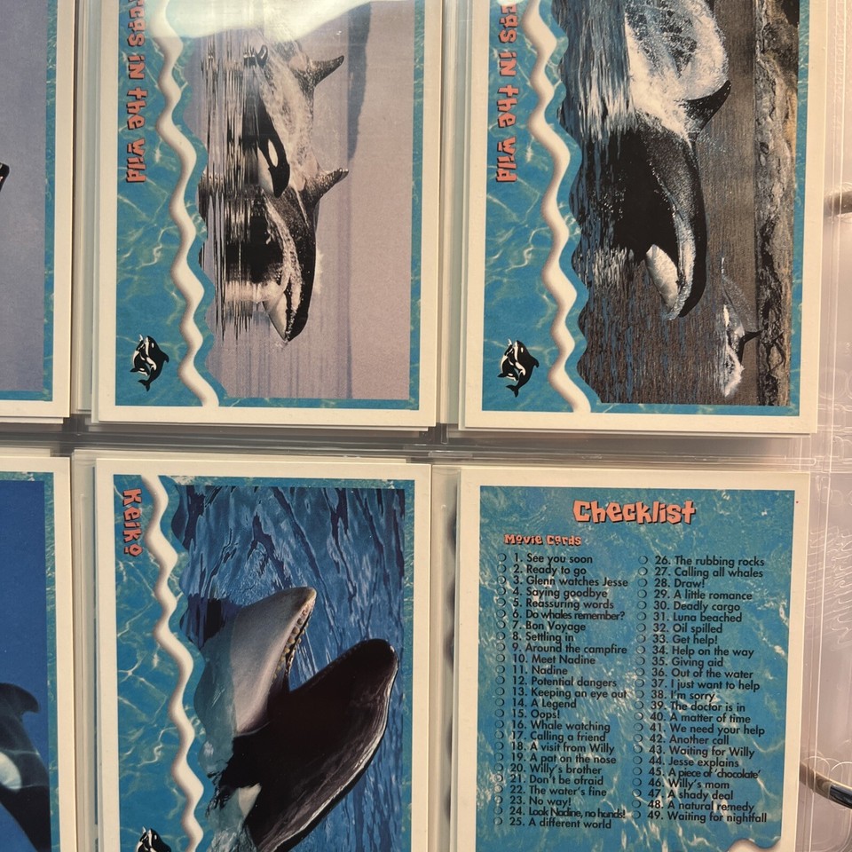 Free Willy 2 Skybox 1995 Card Set 1-90 +Pop Out Set +5 Spectra ...