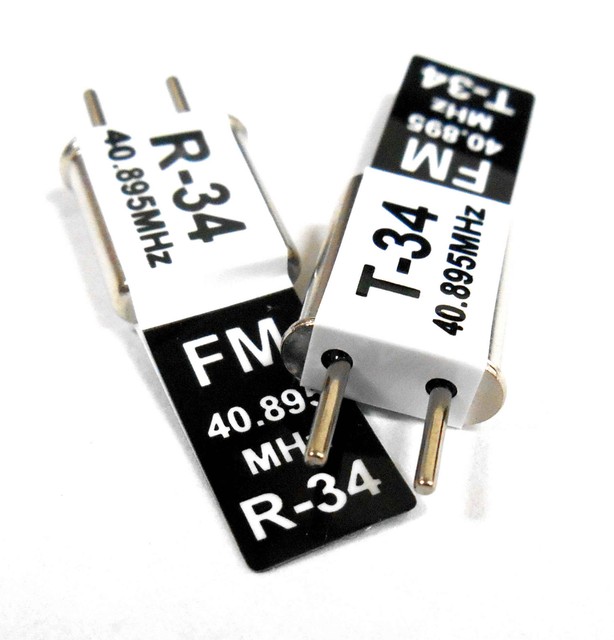 RC 40 MHz 40.895 FM Crystal TX & RX Receiver 40mhz Black Channel 34 for ...