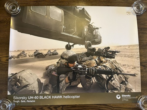Sikorsky Official UH-60 BLACK HAWK Helicopter Poster - 19 x 25 | eBay