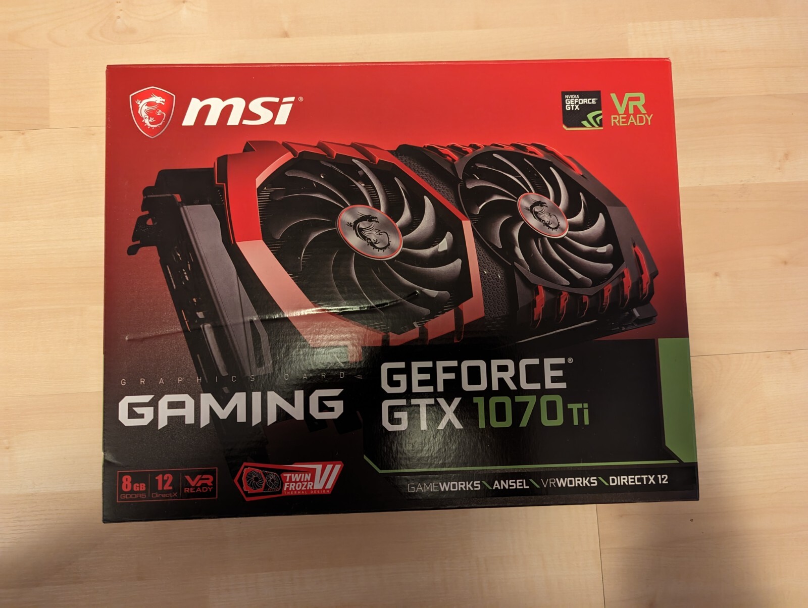 MSI GeForce GTX 1070 Ti 8GB GDDR5 Graphics Card (V330-237R) for sale ...