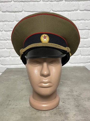 1976 Soviet Military Visor Cap Army Commander Hat 55 cm USSR Original ...