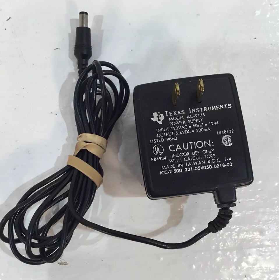 Texas Instruments AC-9175 Power Adapter TI-5029 TI-5030 TI-5033 TI-5035 ...