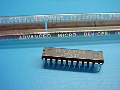 (1) AMD AM29823PC HIGH PERFORMANCE BUS INTERFACE REGISTER 24 PIN PDIP ...