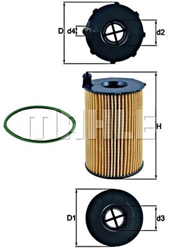 MAHLE Oil Filter For AUDI PORSCHE VW A4 Allroad Avant A5 Sportback A6 ...