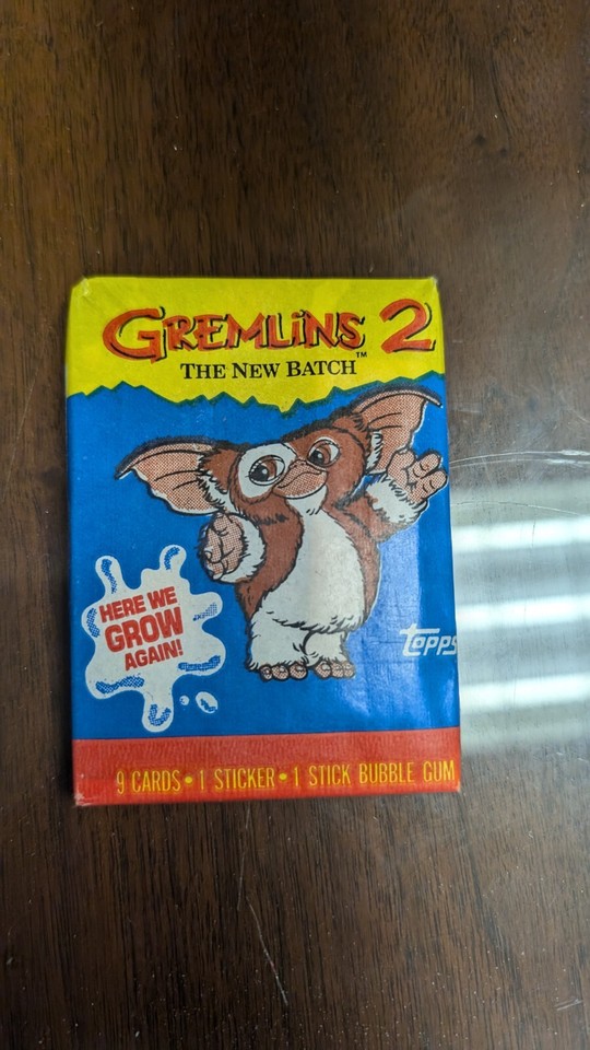 SALE!!! 1990 Topps GREMLINS 2 Movie Trading Cards SEALED Wax Gum Pack ...