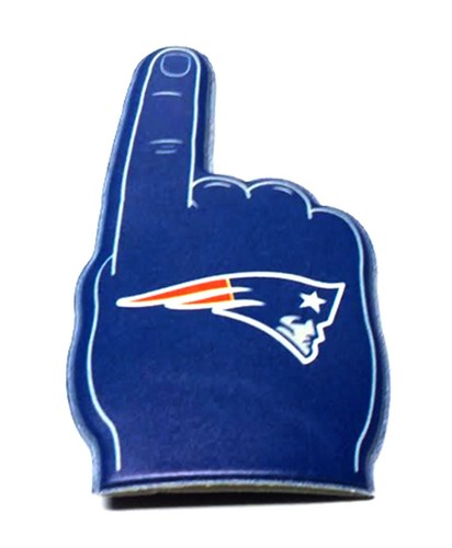 NEW ENGLAND PATRIOTS NFL FINGER PUPPET WERE #1 FOAM-LINED VINYL 2 SIDES ...