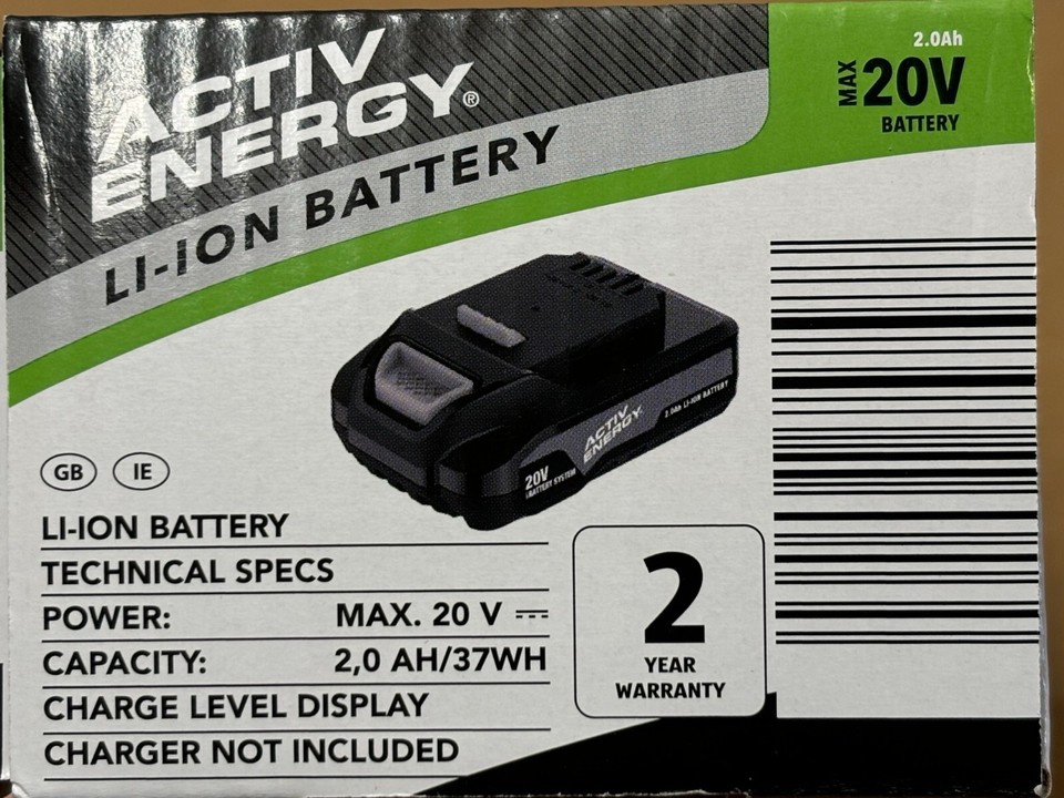Ferrex Activ Energy 20V 2Ah 37Wh Battery Li-Ion For Ferrex TOOLS, 2024 ...