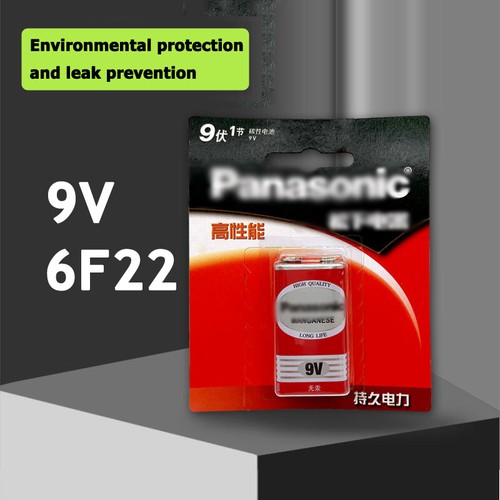 10pcs 9V 6F22 Zinc-Carbon Battery For Panasonic Smoke Alarm PP3/MN1604 ...
