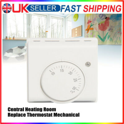 Home White Durable Central Heating Room Temp Replace Thermostat ...