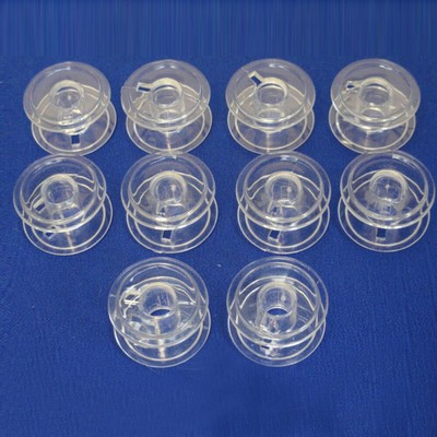 10 Pcs Plastic Bobbins Useful Portable Sewing Machine Bobbins Beginner ...