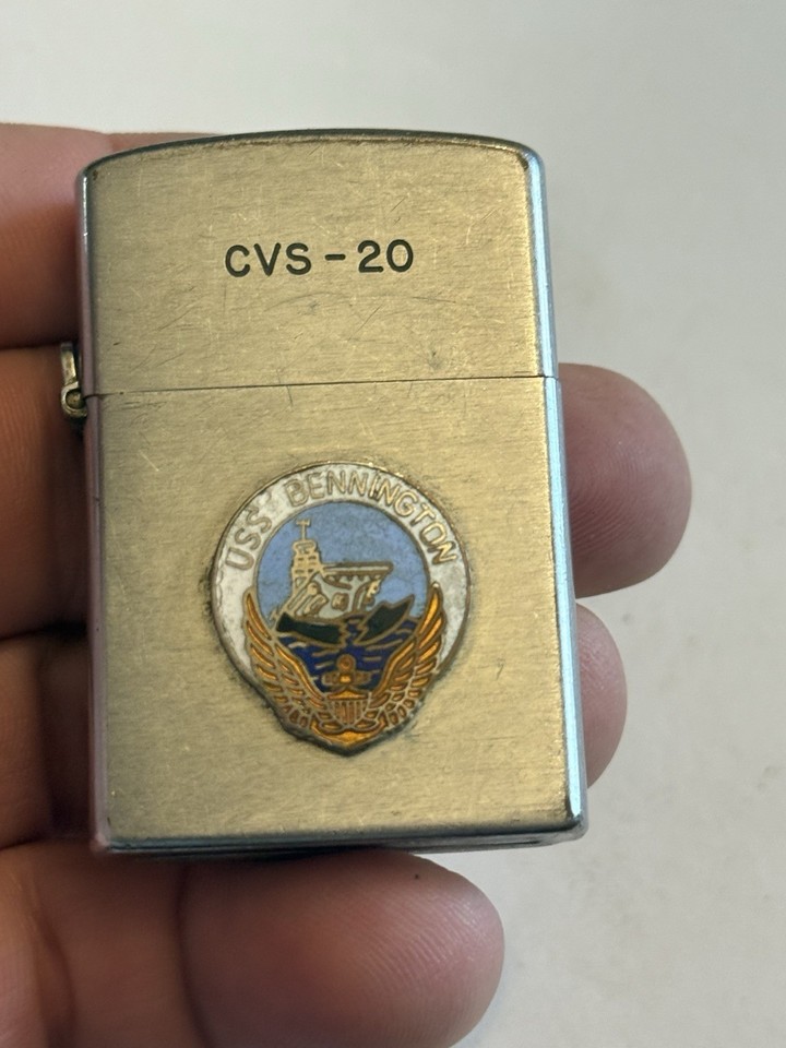Vintage US NAVY USS BENNINGTON CVS-20 Coronet Rocky Lighter Vietnam Era ...