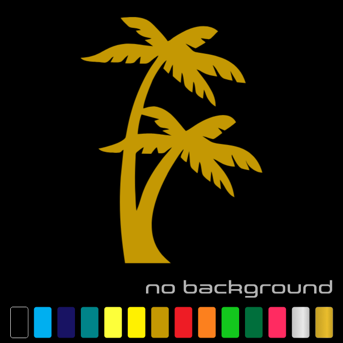 Palm Tree Sticker Vinyl Decal Tropical Island Beach Ocean Wall Car ...