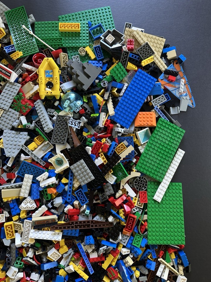 LEGO Brick Bulk Lot- 10lbs.- Mixed Building Bricks Misc. Blocks Parts ...