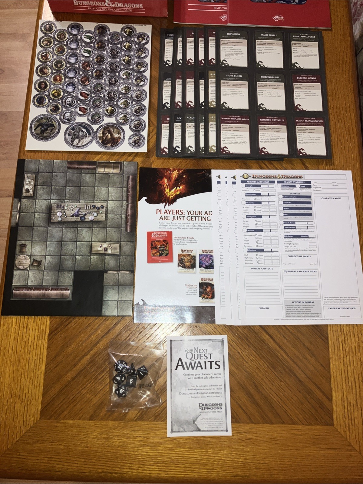 DUNGEONS & DRAGONS RED BOX STARTER SET 2010 WIZARDS OF THE COAST ...