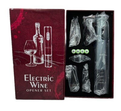 Uncle Viner Electric Wine Opener Set / Charger, Batteries, & Foil ...