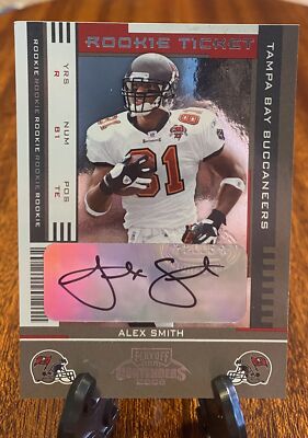 2005 Playoff Contenders Auto #182 Alex Smith Rookie Tampa Bay ...