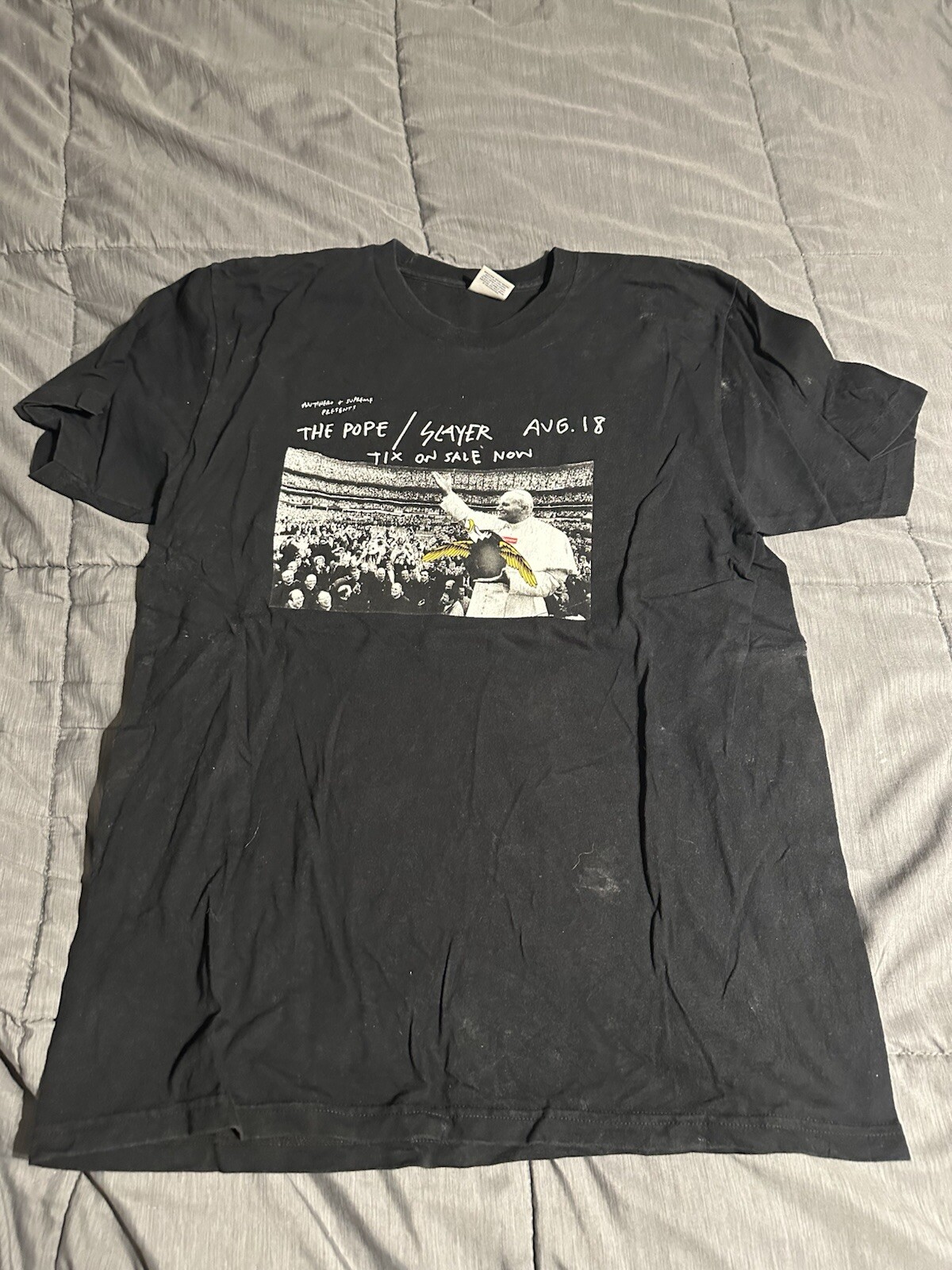 Supreme Anti Hero The Pope Slayer T-Shirt Burgundy Sz… - Gem