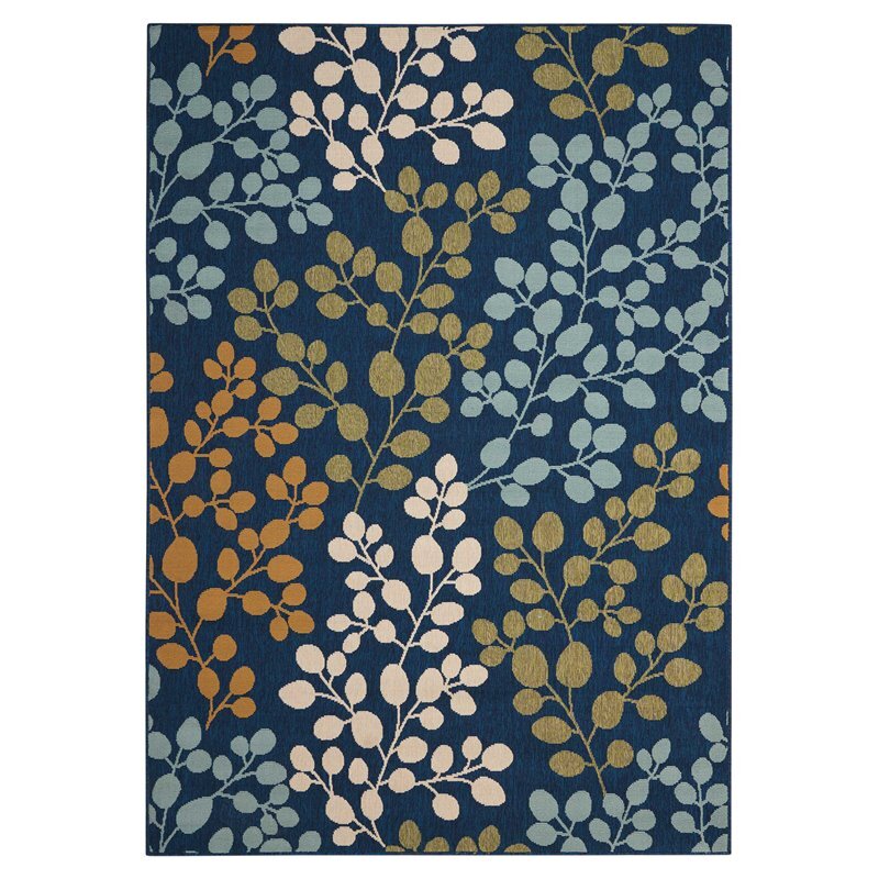 Nourison Caribbean 30x48" Rectangle Contemporary Fabric Area Rug in ...