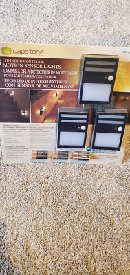capstone 3 LED indoor/outdoor motion sensor lights | eBay